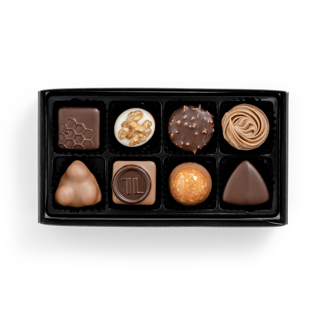 Praline and Truffle Assorted Box 8pcs – Läderach Egypt